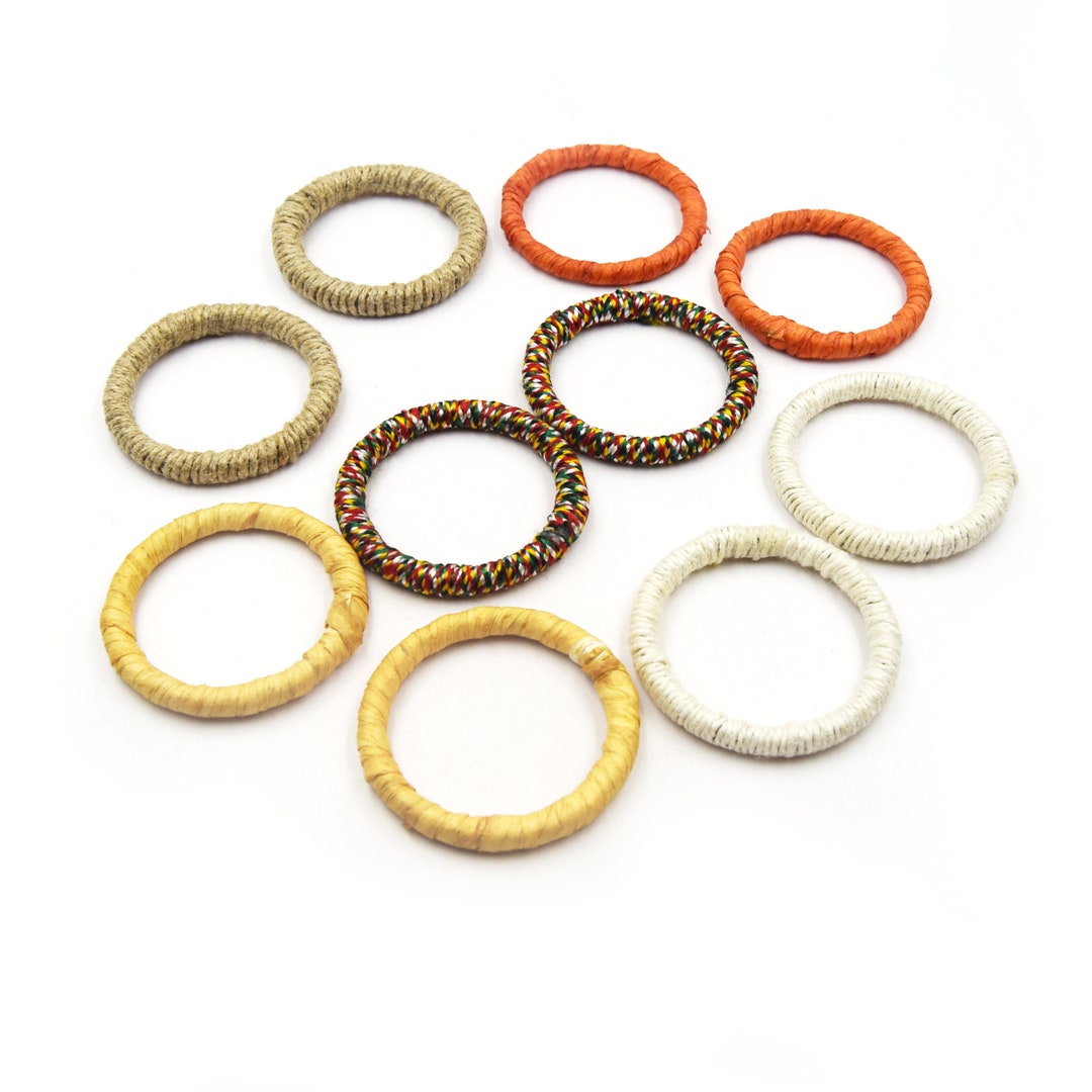 Rattan Wood Earring Finding | (pairs)handmade Natural Interwoven Reed ...