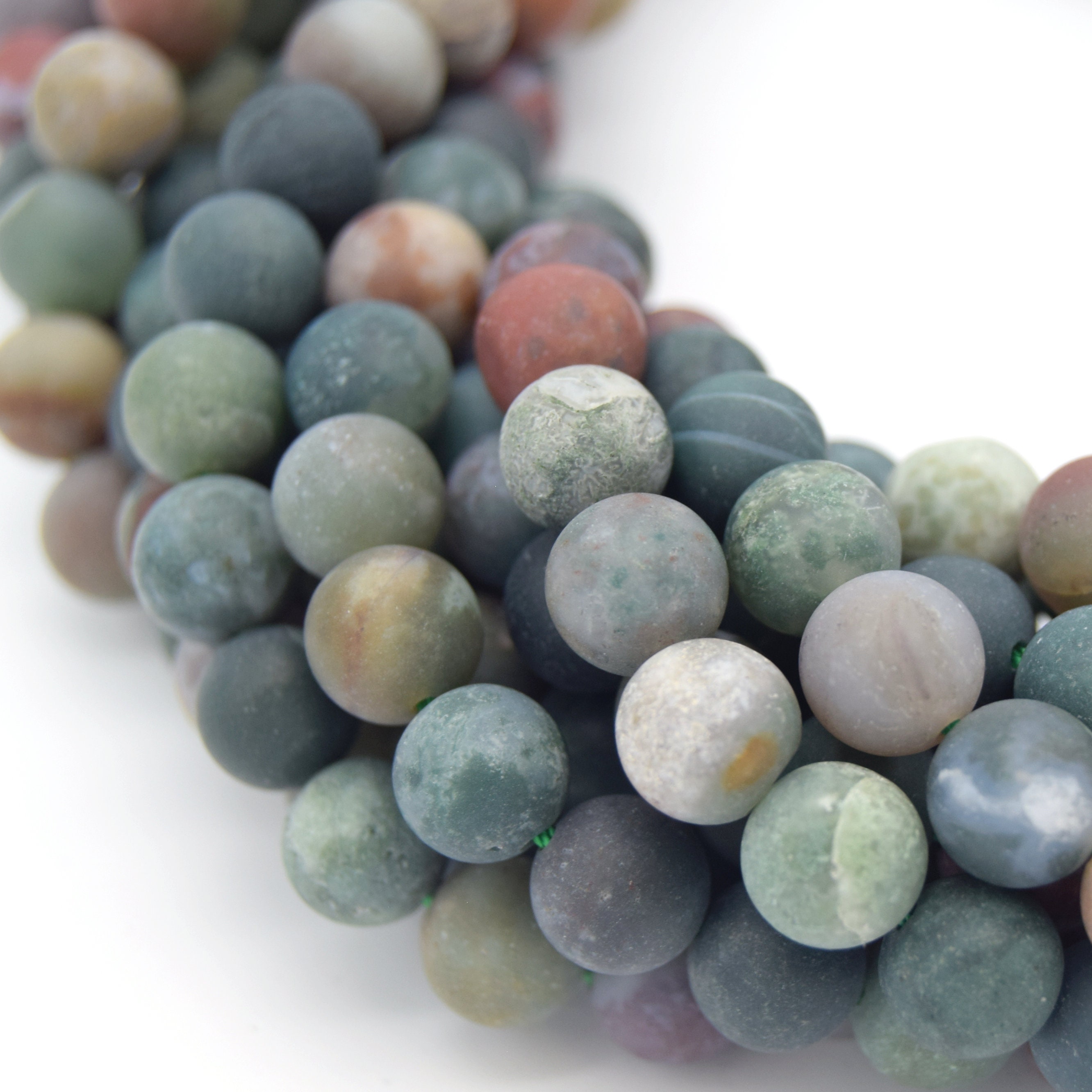 Indian Agate Beads Natural Matte Round Gemstone Beads 4mm | Etsy