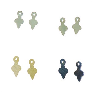 Extra Small Spade Shaped Charms/drops Components - Measuring 6mm X 12mm ...