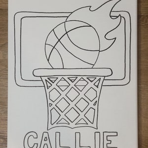 Basketball Fanatic With Name/paint Kit/social Distancing Kid Sip and ...