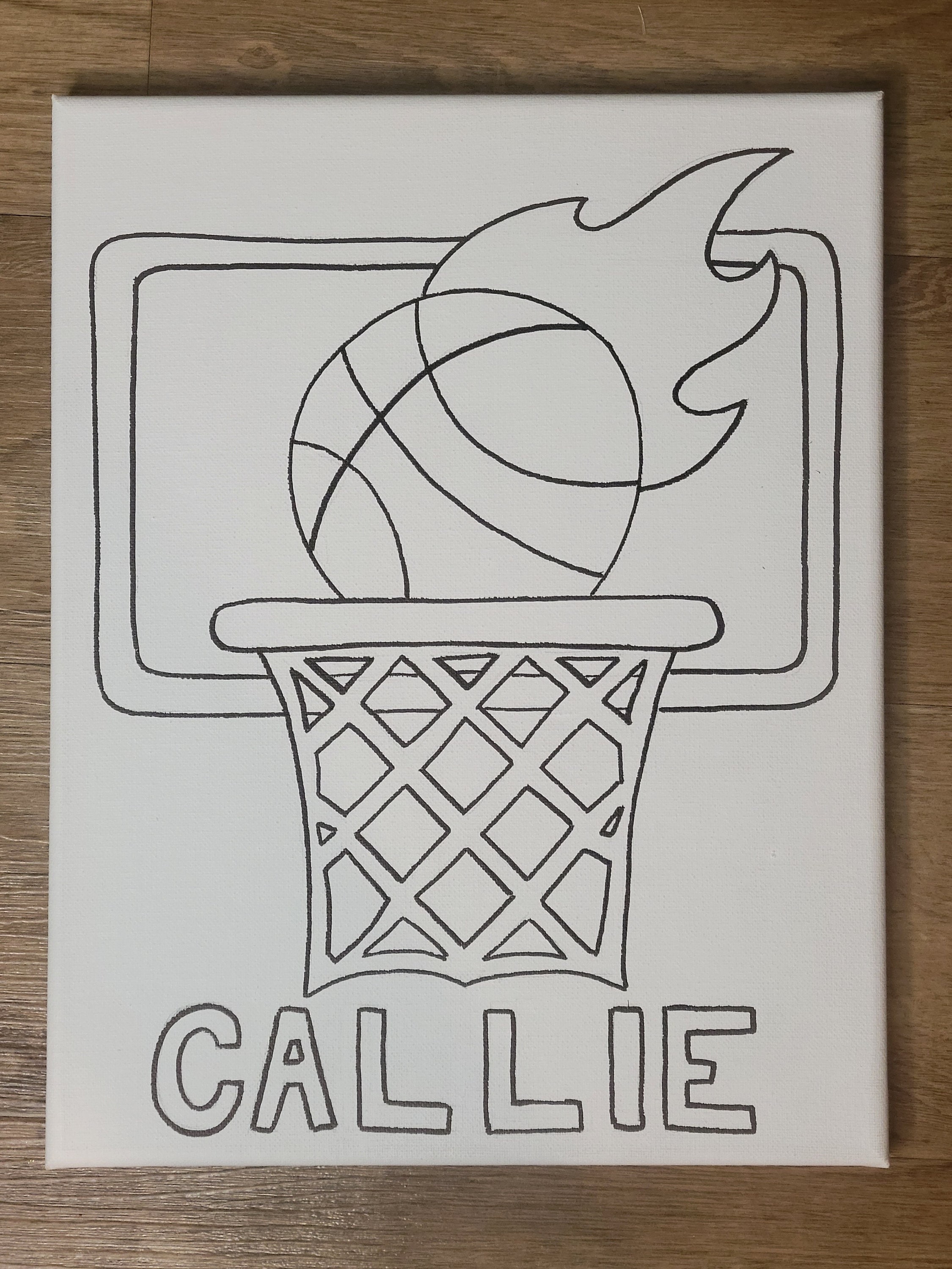 Basketball Fanatic With Name/paint Kit/social Distancing Kid Sip and ...