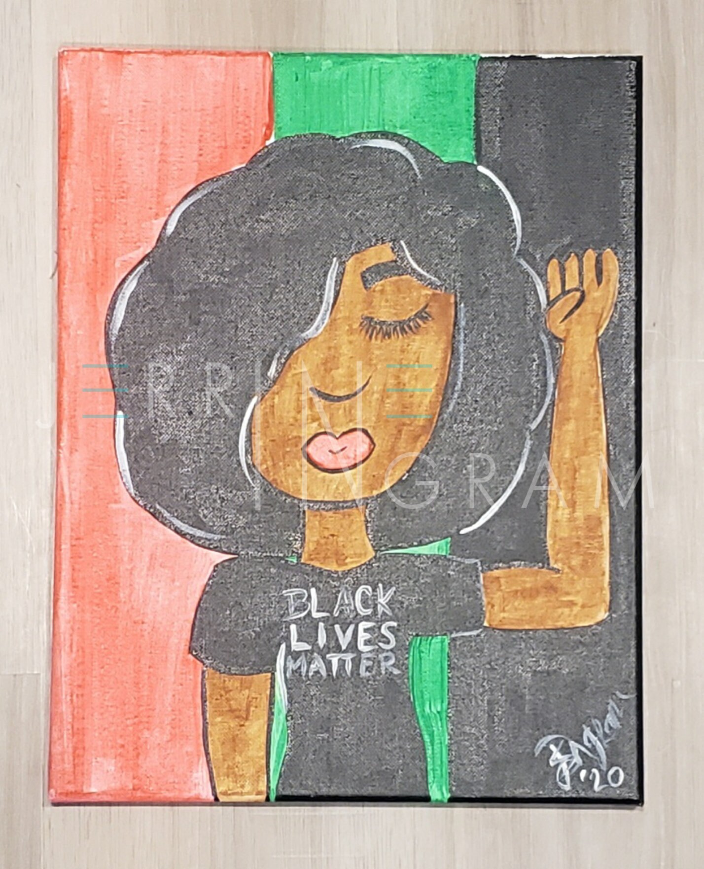 BLM Peaceful Protest Babe/paint Kit/social Distancing Adult Sip and ...