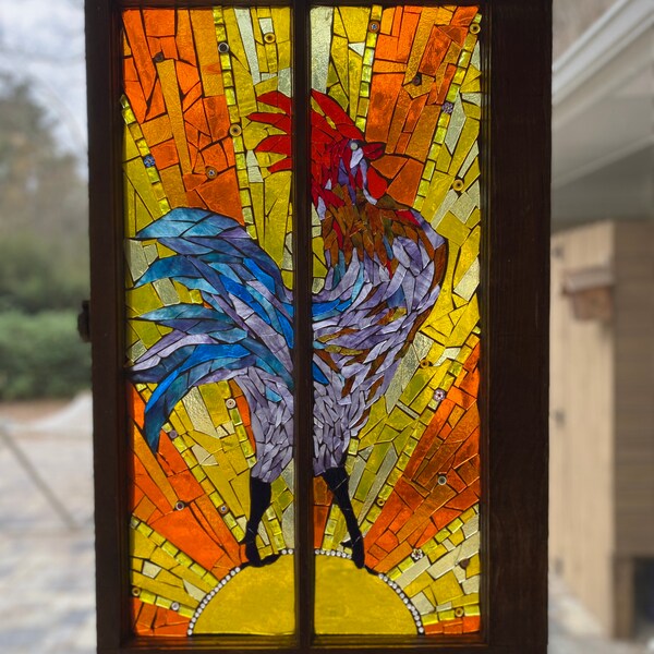 Mosaic Rooster - Etsy