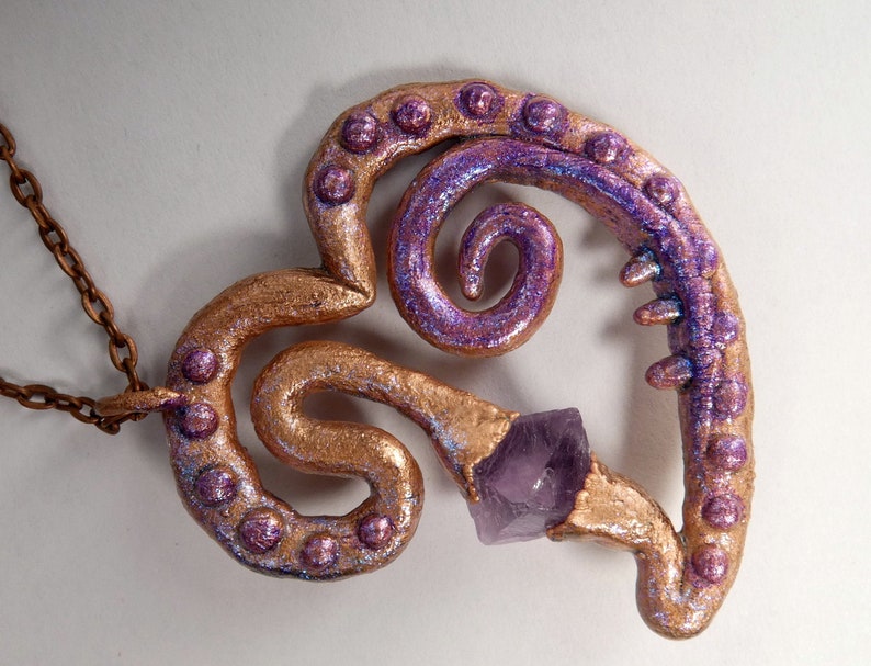 Electroformed Copper Pendant Hand Sculpted Heart With - Etsy