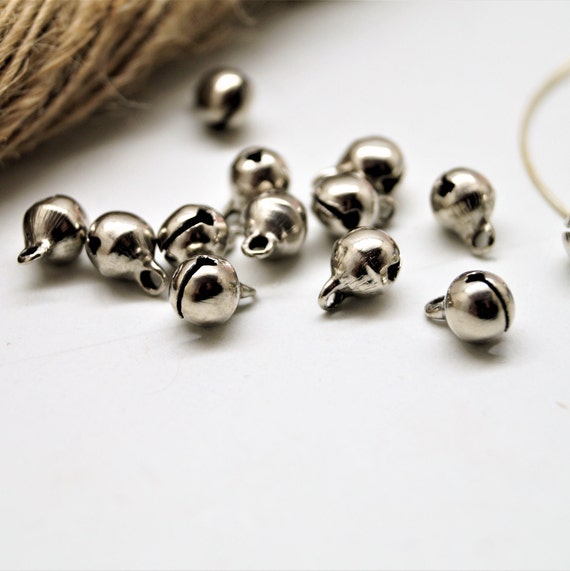 Silver Bell Charm 6 Mm | Etsy