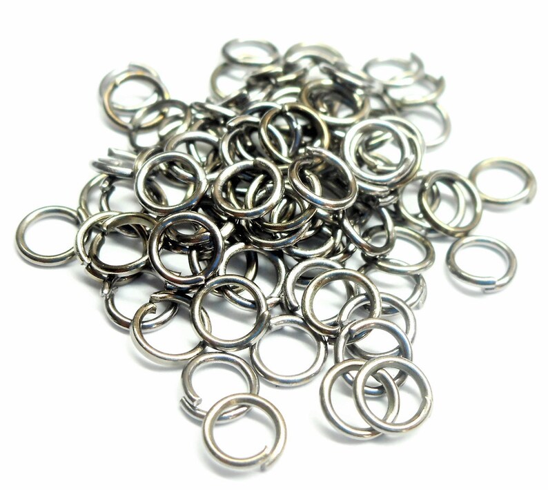 Rings open metal 4 mm | Etsy