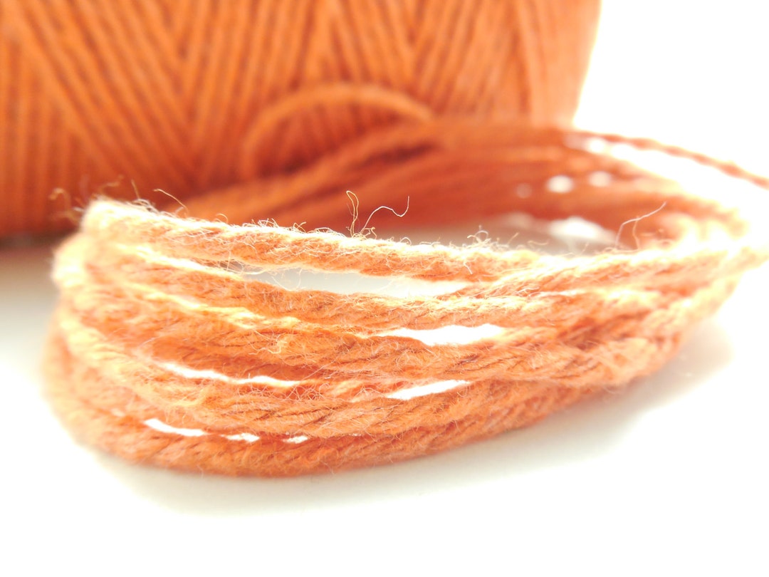 Set of 10 Meters of String "baker's Twine", Light Orange, Thickness of ...