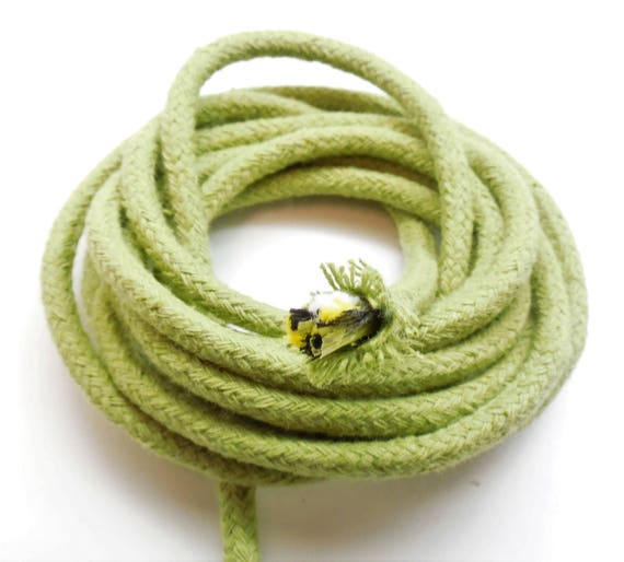 1 Meter of Braided Rope in Sage Green Cotton 6 Mm | Etsy