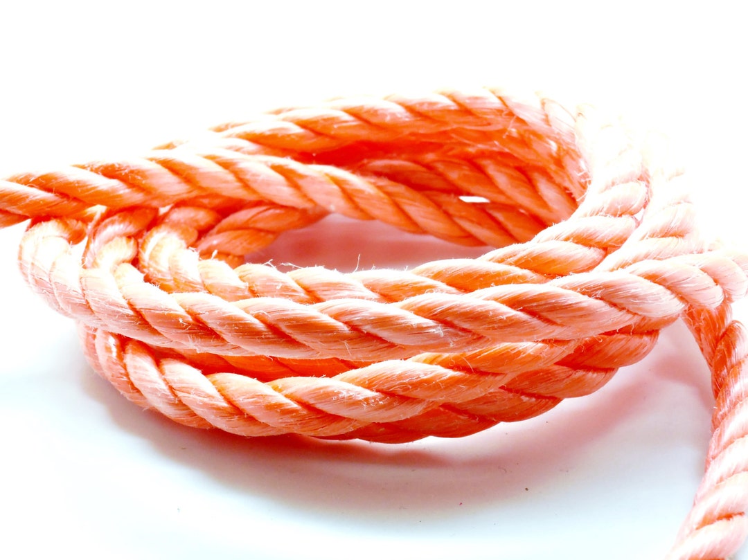 2 Meters of Rope Nylon 3 Strands Orange 10 Mm - Etsy