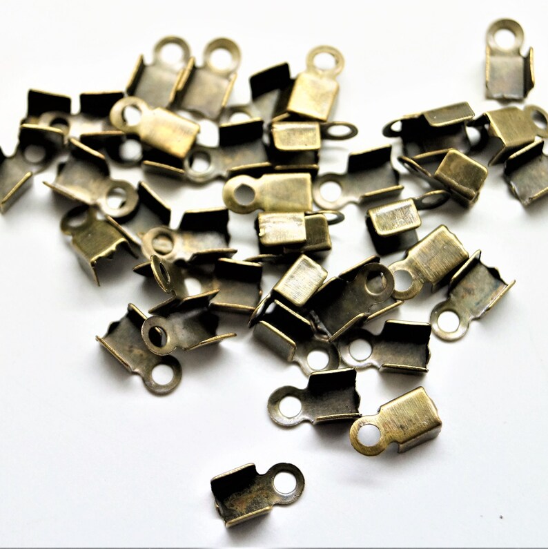 100 Silver End Caps 2 Mm | Etsy