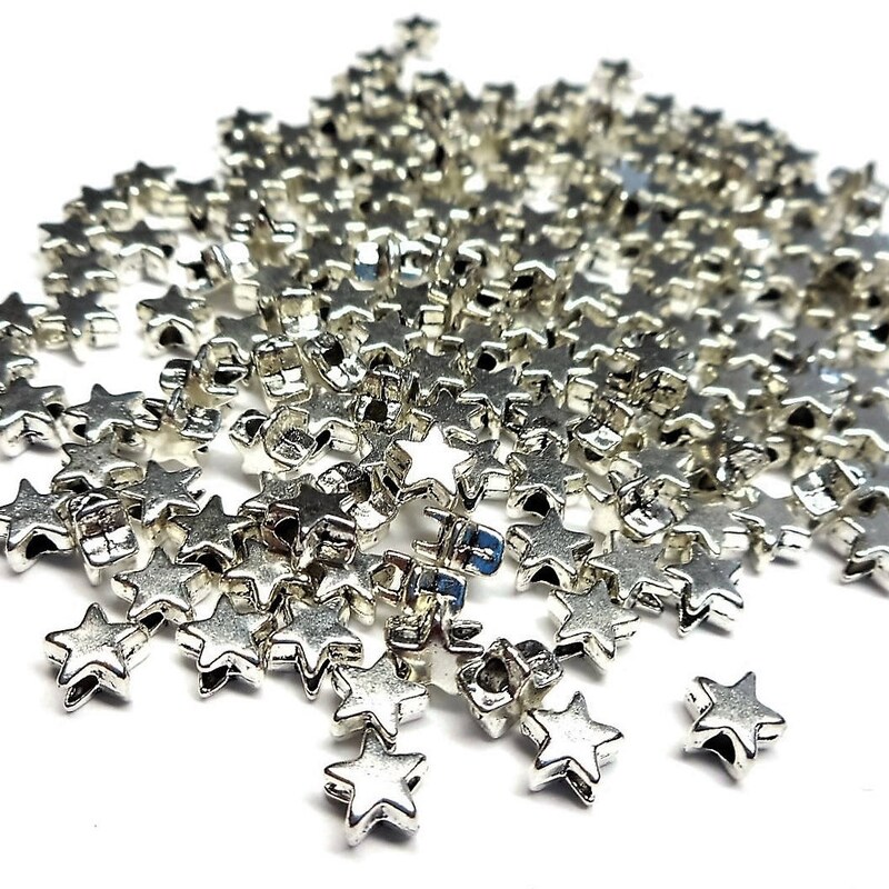 Tiny Star Beads - Etsy