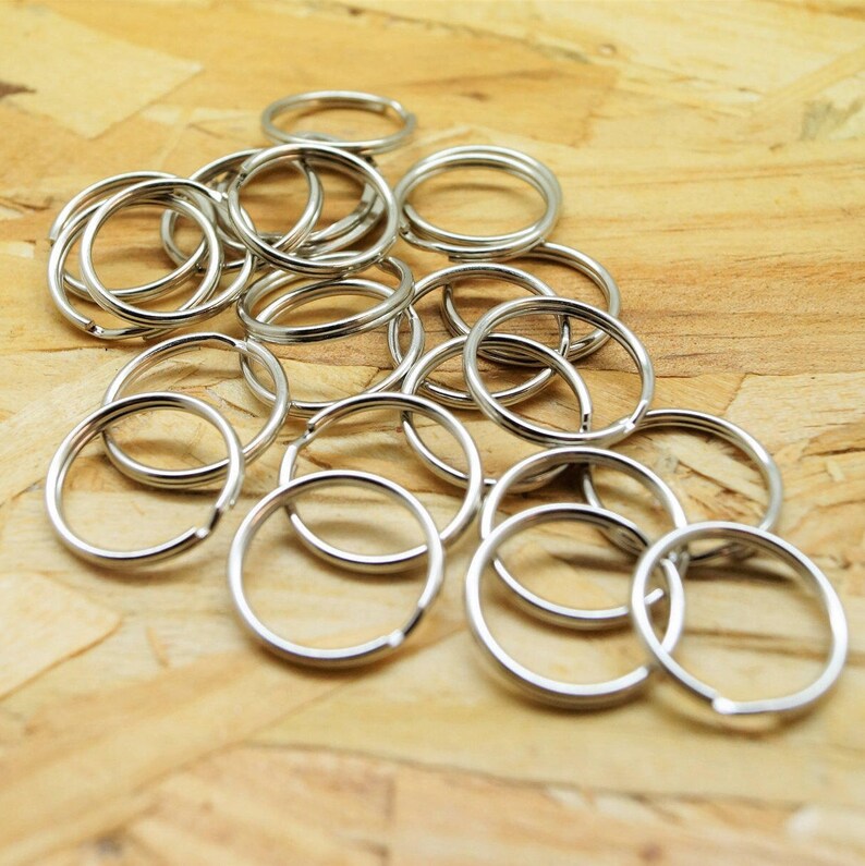 Key Rings With a Silver Color and Set of 20 Diam. 25 Mm | Etsy