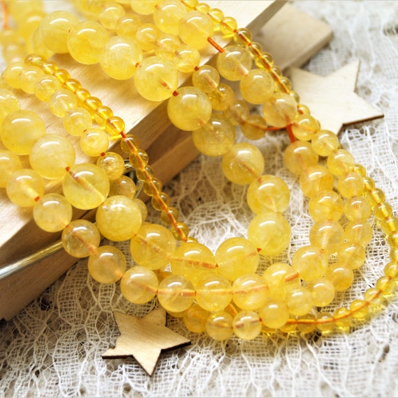 Yellow citrine beads store