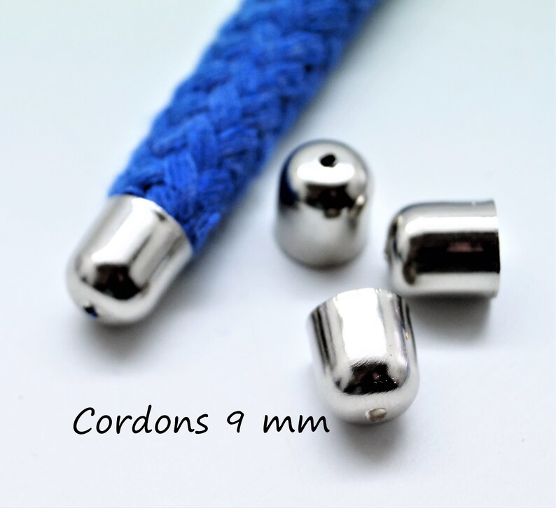 Cord ends 9 mm set of 10 | Etsy