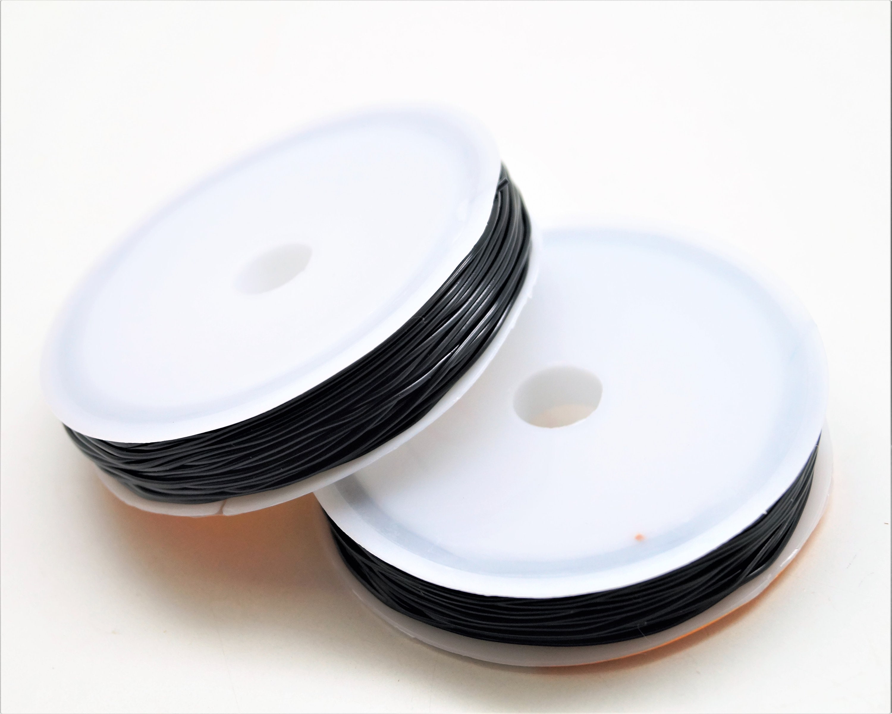 Elastic String Black 08 / 1 Mm - Etsy