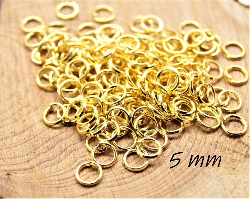 Rings open metal 5 mm | Etsy