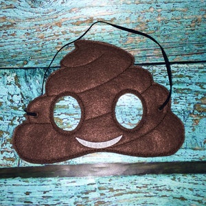 Poop Emoji Emoticon Dress up Mask in Child and Adult Size - Etsy
