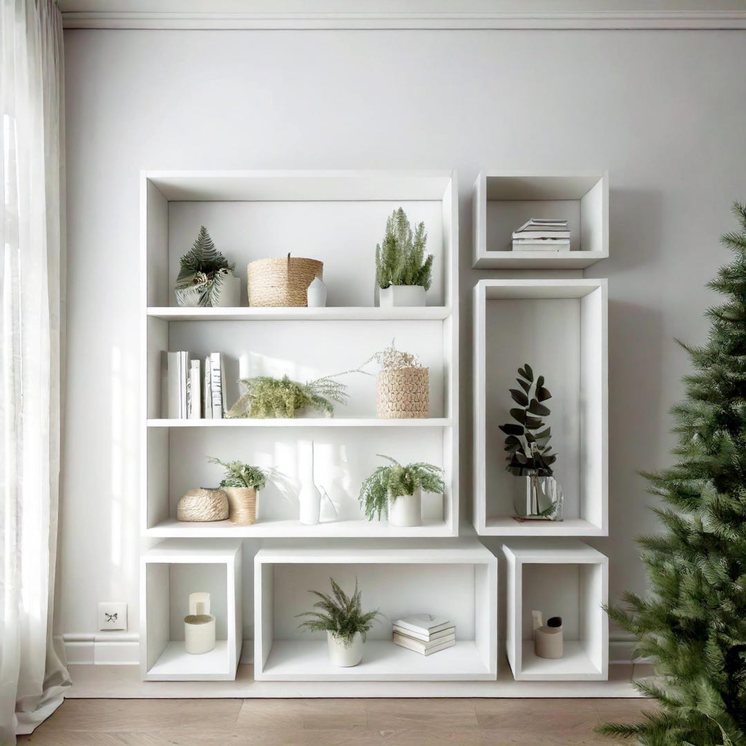Wall Mounted Bookshelf,floating Shelves,modular Bookshelf,wall Shelves ...