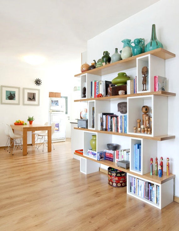 Handmade Furniture geometric Bookcase asymmetrical Bookshelf modern Bookshelves modular Bookcase short Bookcase unique Bookshelf Etsy UK