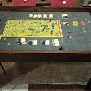 Handmade Board Game Table for Dnd RPG With Felt Gaming Surface - Etsy