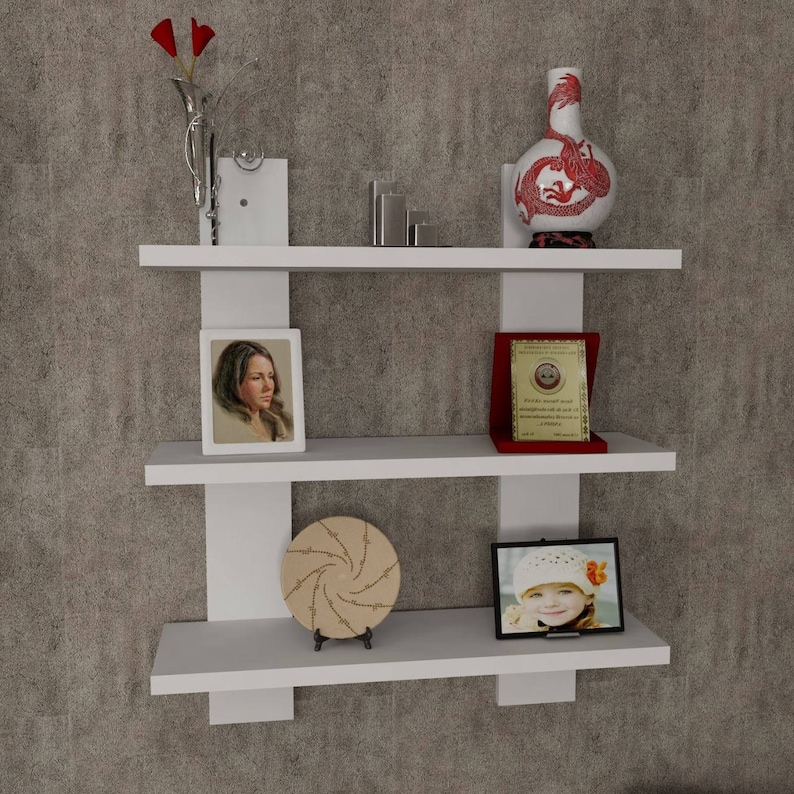 Shelves on Wallthree Wall Shelfhanging Shelfshelveswall - Etsy