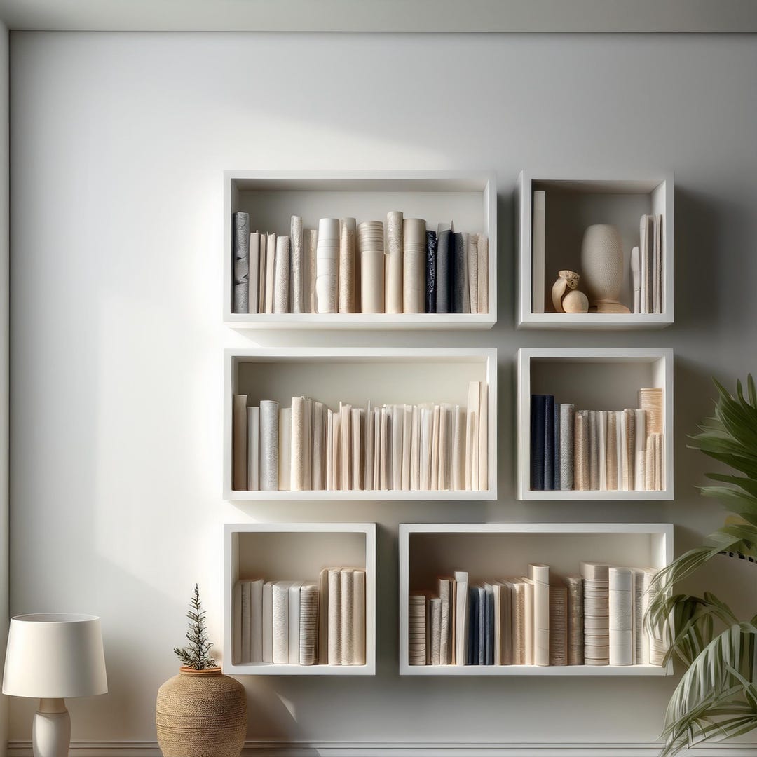 Modular Floating Bookshelves – Wall-mounted Bookcase, Custom Floating ...