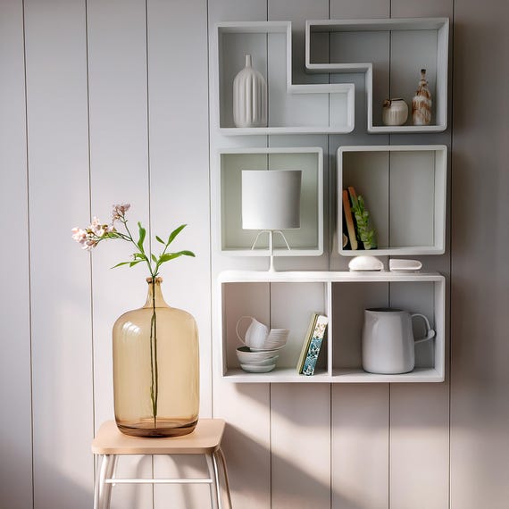 Floating Wall Shelf Modern Wall Shelves Stylish Wall Mounted Shelves Home Organization Solution Wall Shelving Floating Wall Bookshelf Etsy UK