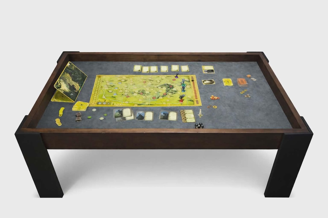 Handmade Board Game Table for Dnd RPG With Felt Gaming Surface - Etsy