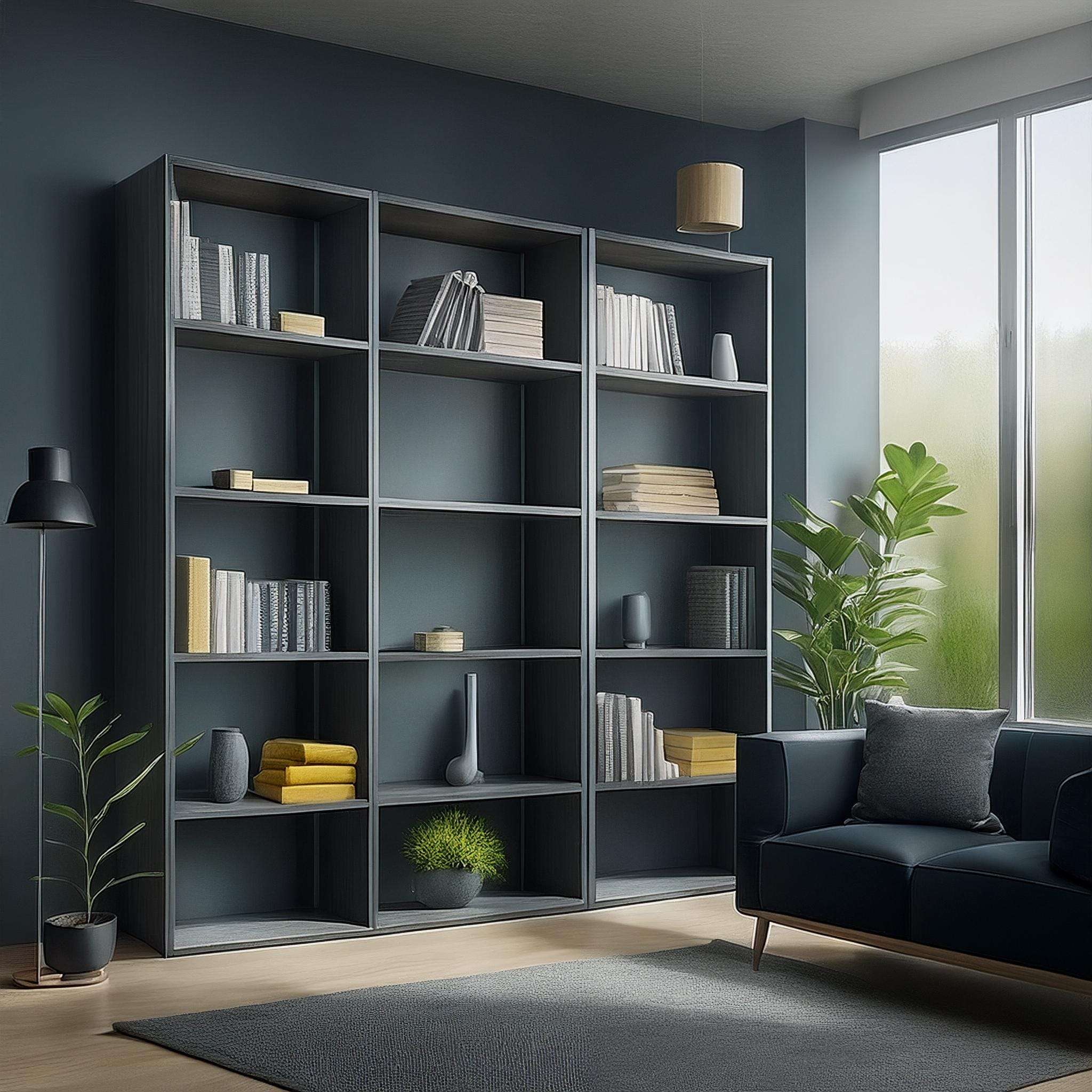 Customizable Bookcase Set: Modern Home Storage Bookshelves - Etsy