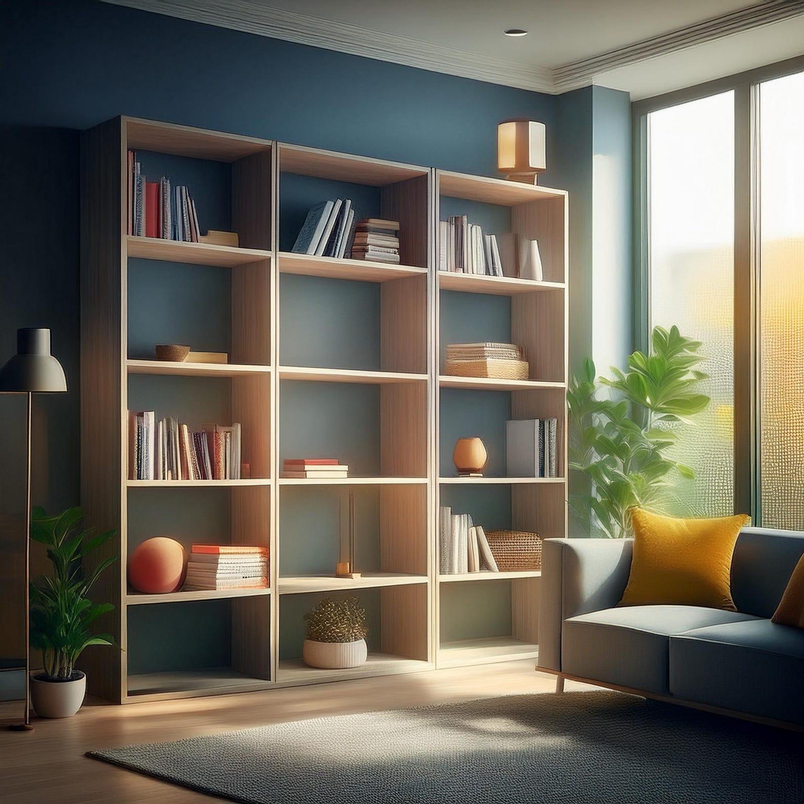 Customizable Bookcase Set: Modern Home Storage Bookshelves - Etsy