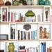 Modern White & Geometric Bookcase: Customizable Shelving - Etsy UK