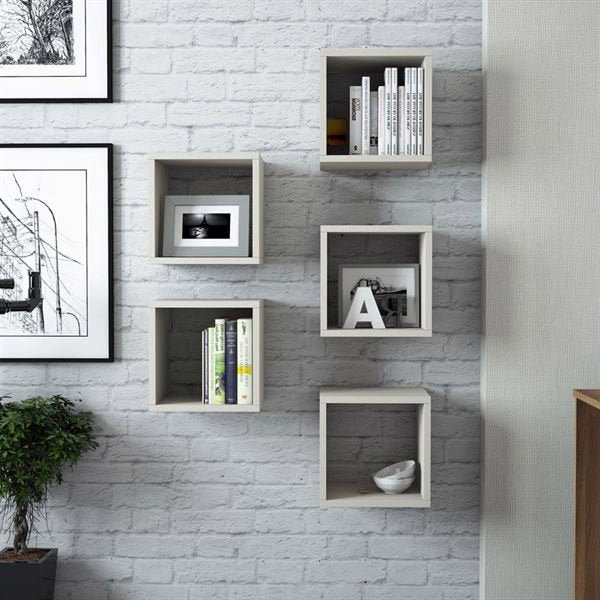 Square Shelvescube Shelfwall Bookcasemodern Bookshelfwall - Etsy Canada