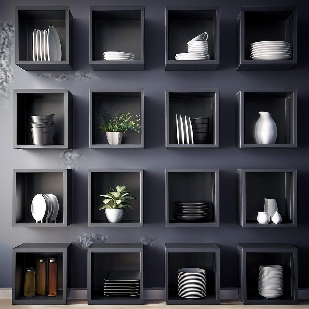 Wall Bookshelf,asymmetrical Bookshelf,floating Wall Bookshelf,modern ...