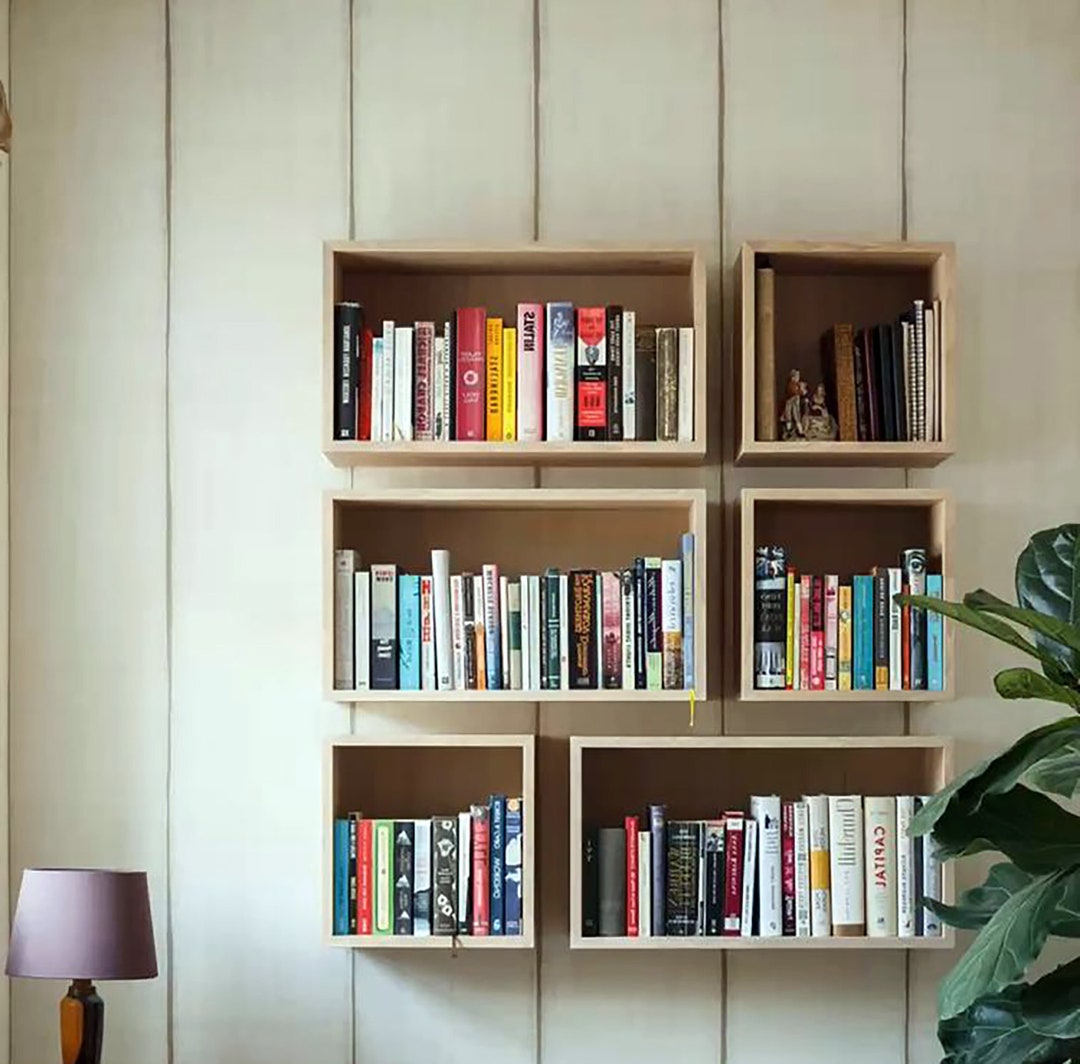 Asymmetrical Bookshelf Modern Shelves Book Furniture Wall Bookshelf ...