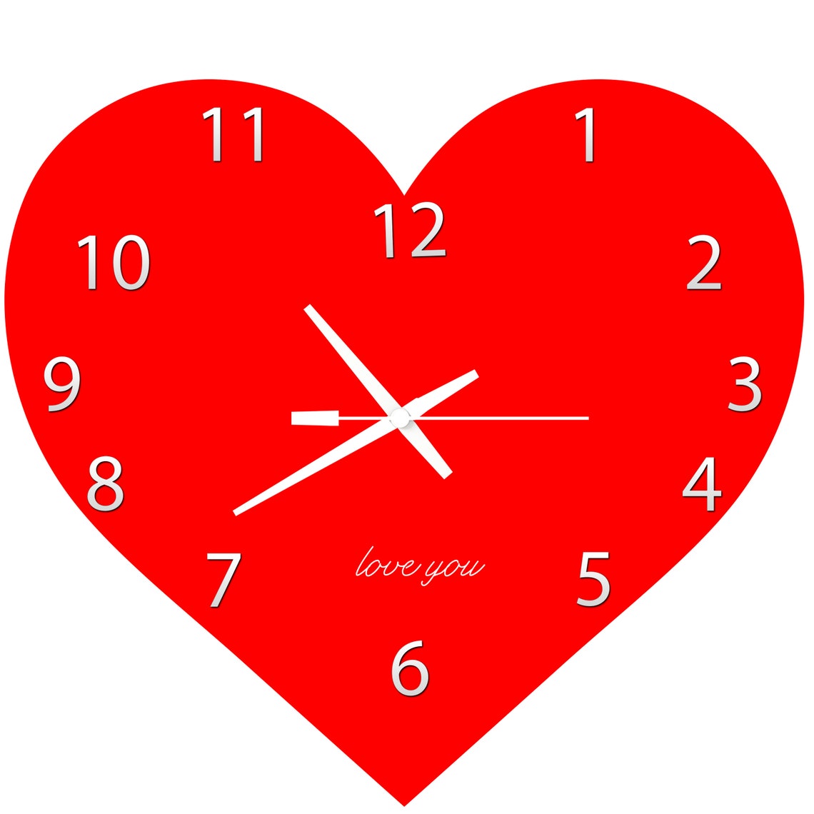Handcrafted Wooden Heart Wall Clock: Romantic Home Decor - Etsy