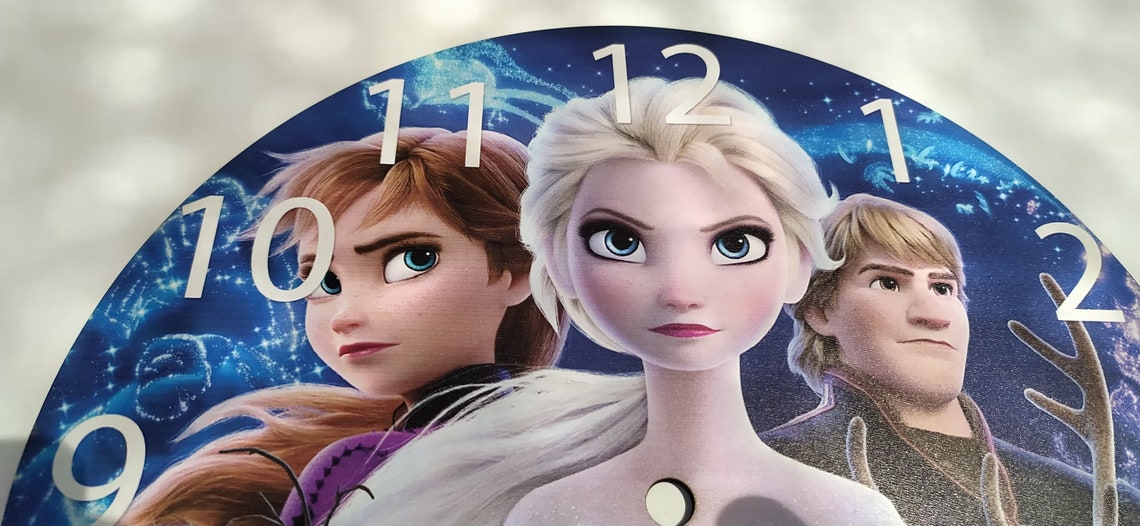 Wall Clockfrozen Themekids Wall Clockgift for Girlkids | Etsy