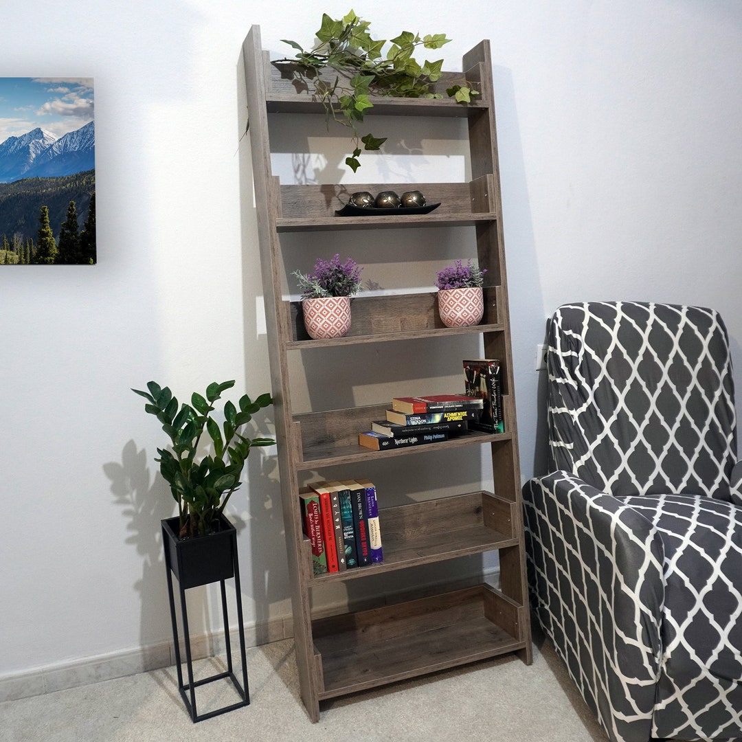 Scandinavian Ladder Bookshelf Modern Bookshelves for Livingroom - Etsy