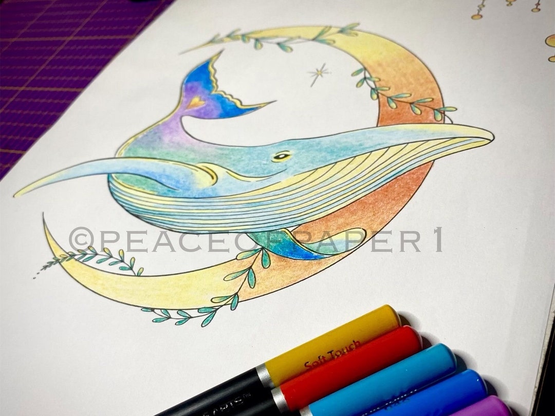 Coloring Pages, Ocean Themed, All Hand Drawn by Me. - Etsy