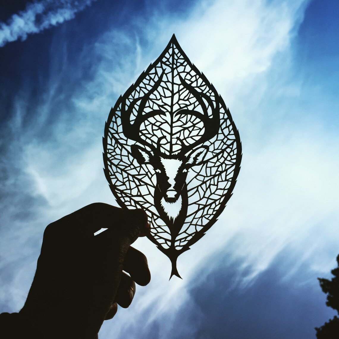 Delicate Stag Leaf Papercut From Jo Chorny - Etsy