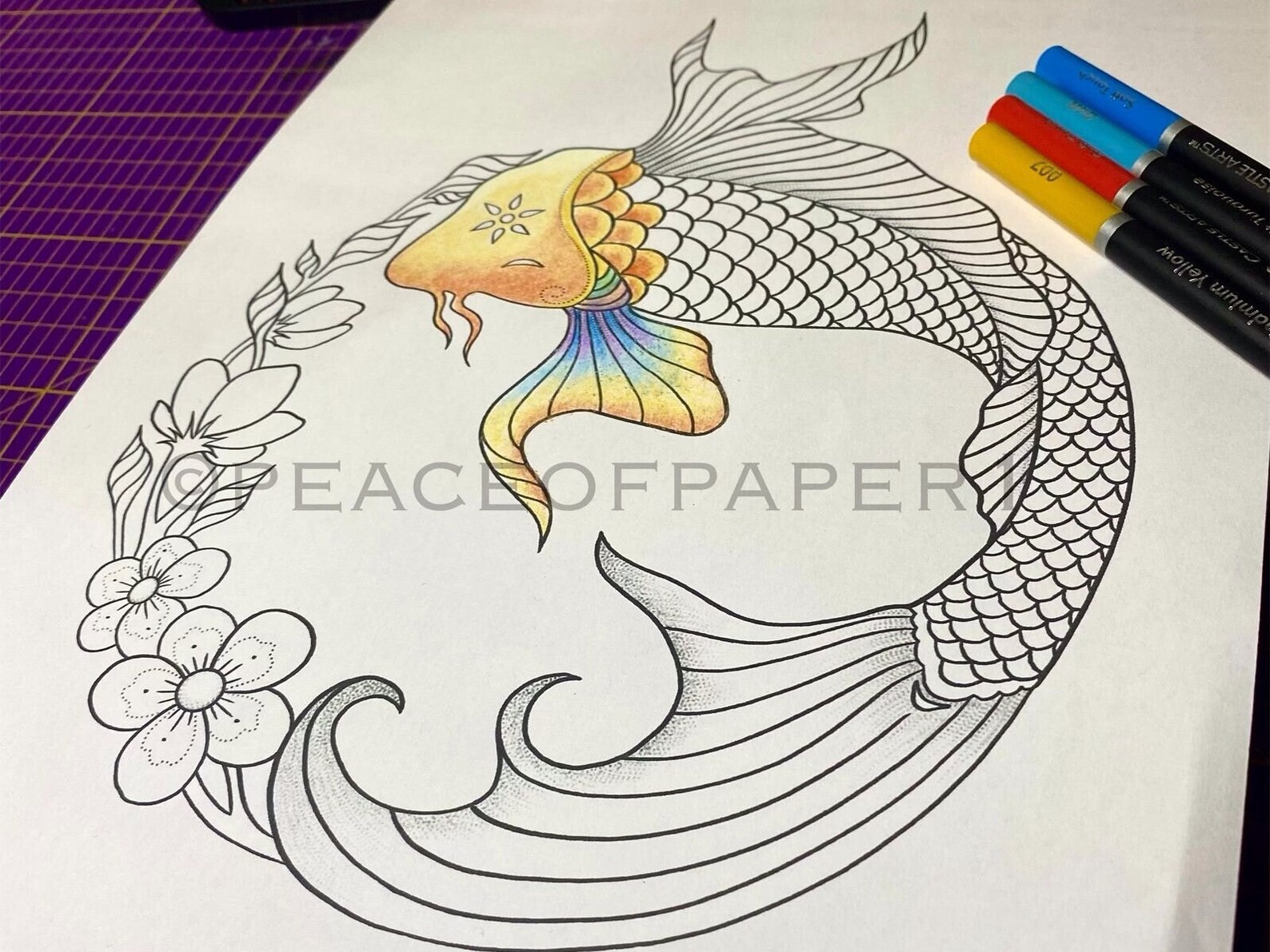 Coloring Pages, Ocean Themed, All Hand Drawn by Me. - Etsy