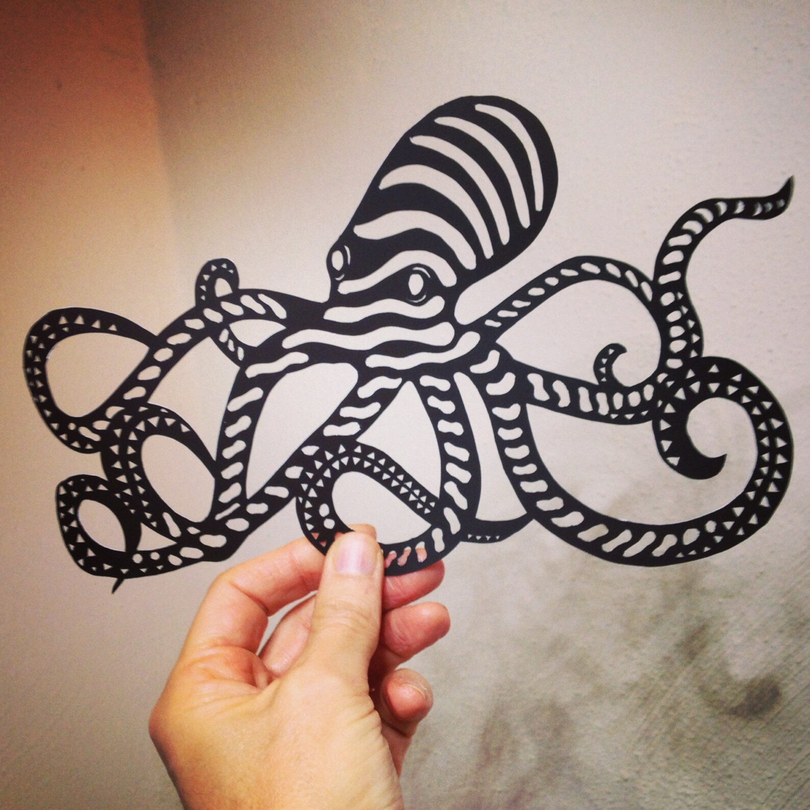 Papercut Octopus - Sea / Ocean Theme Paper Art - Etsy