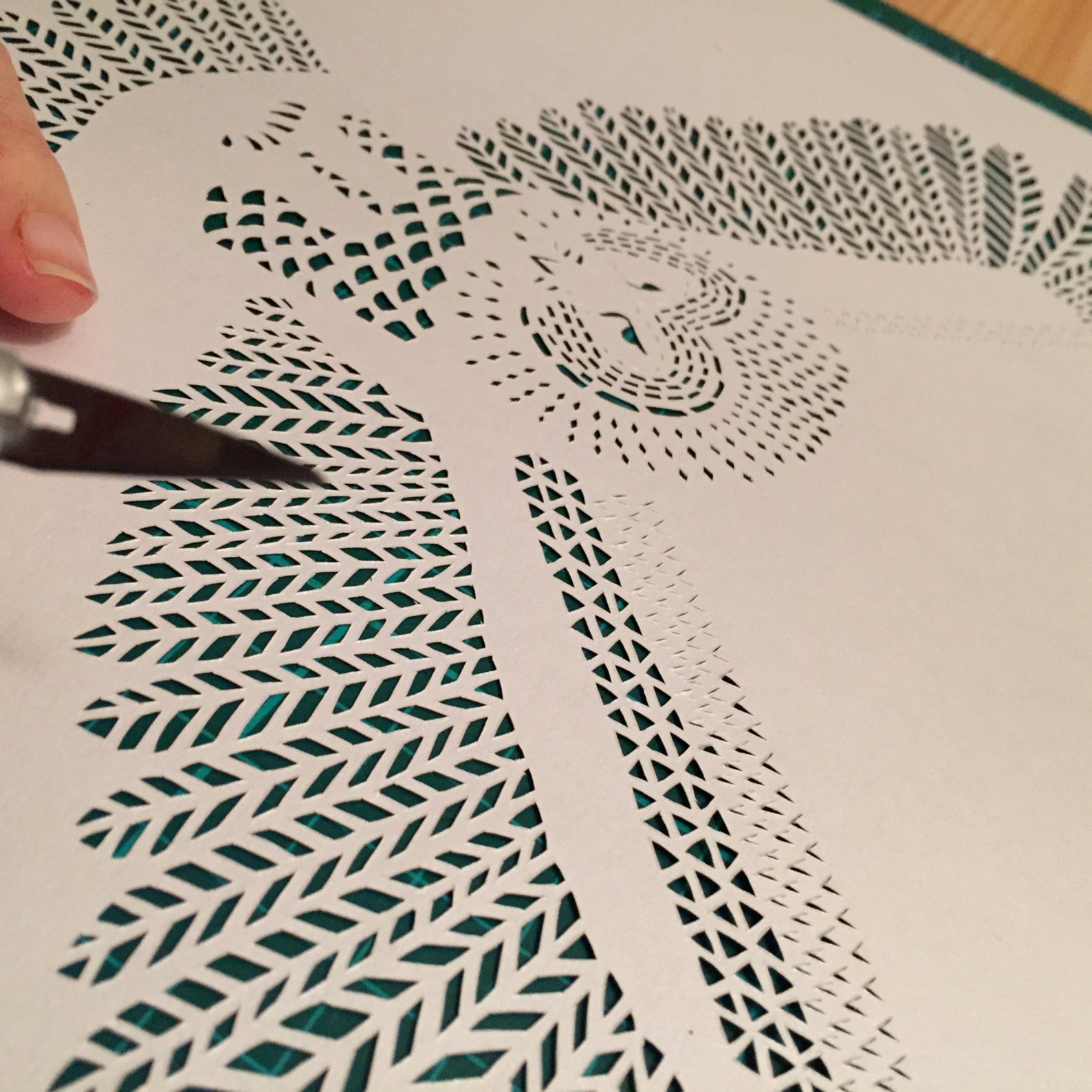 Papercut Owl Beautiful Detailed OWL Cut From Pearl White Paper - Etsy