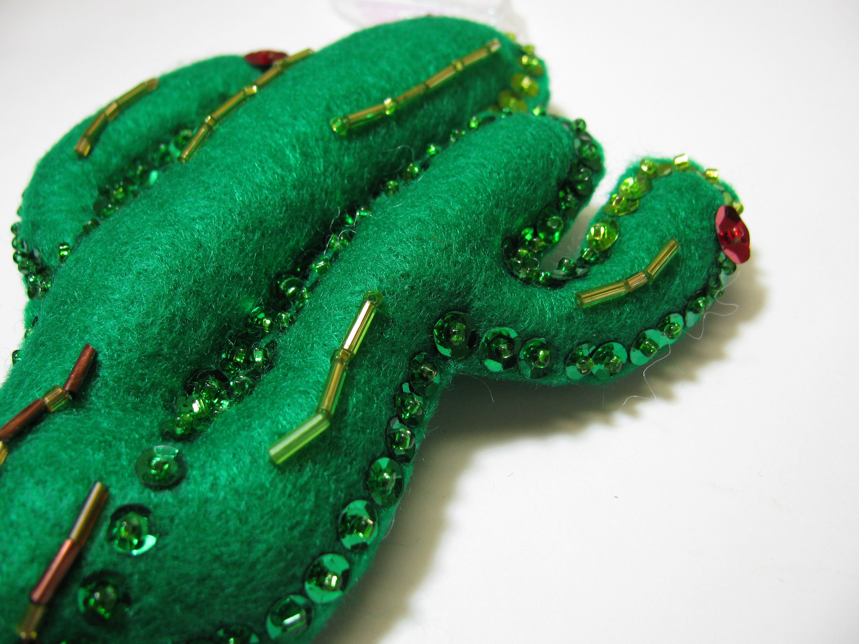 Cactus Felt Ornament - Christmas Ornament - Holiday Decor - Hanging ...