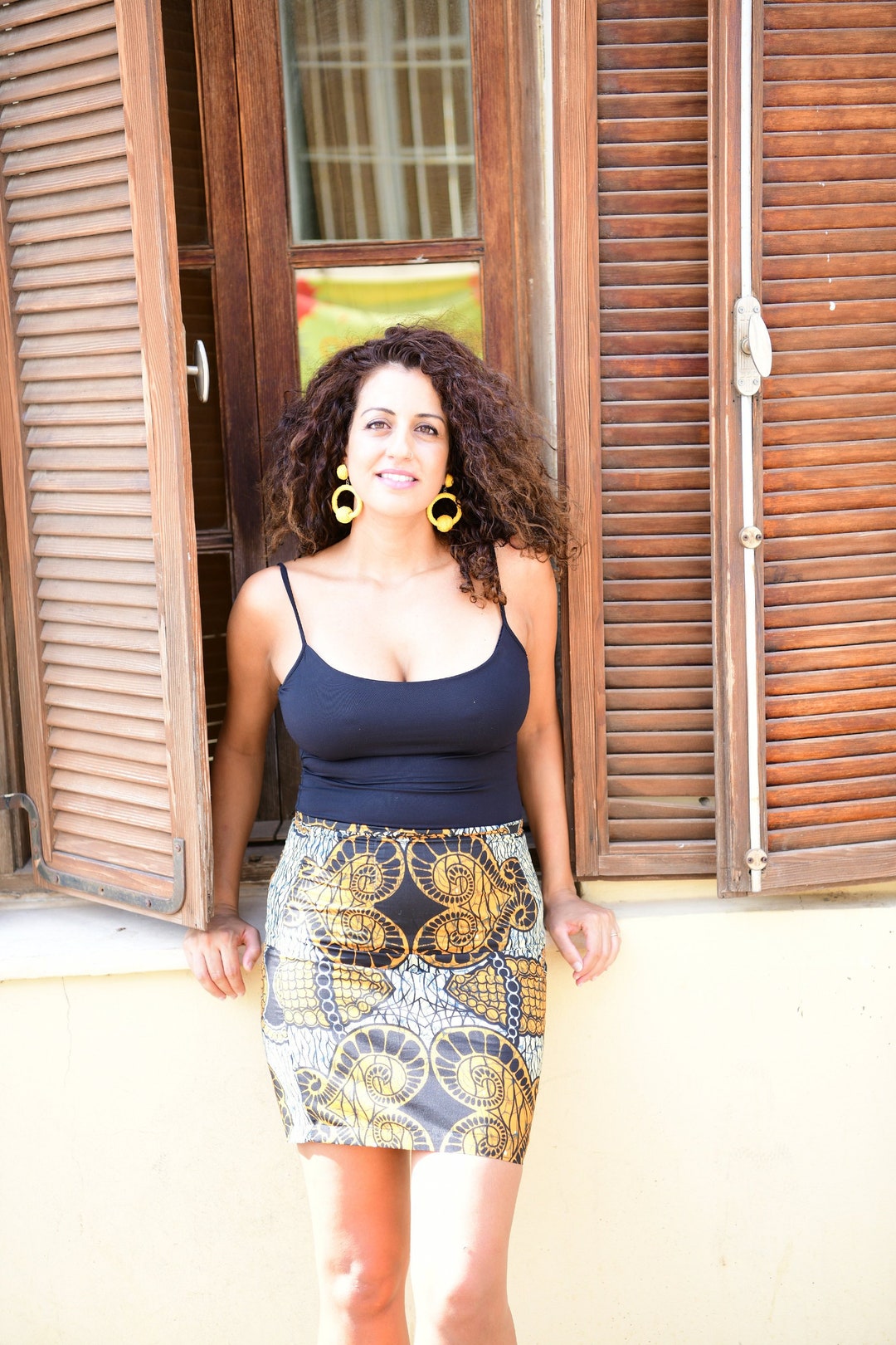 African Mini Dress for Woman/african Print/african Fabric/tribal Print ...