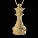 Real 14K Gold Chess Queen Charm Queen Pendant Chess Jewelry - Etsy