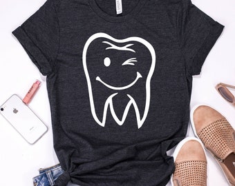 Tooth tshirt | Etsy