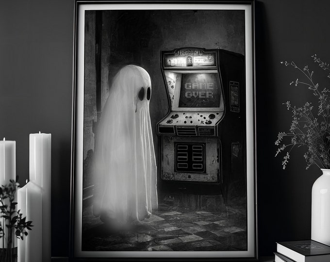 Vintage Ghost Poster, Ghost Wall Art, Ghost Print, Ghost Wall Decor ...