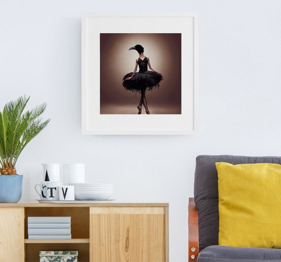 Anthropomorphic Raven Ballerina Digital Art Print Ballet - Etsy