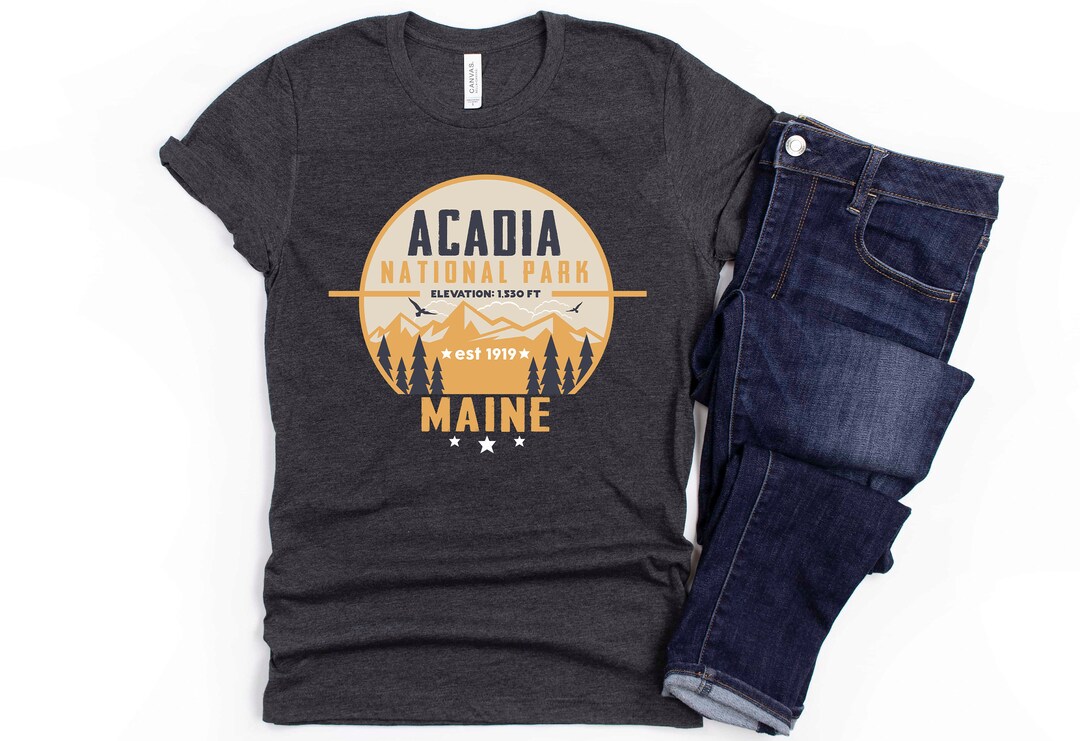 Acadia National Park Shirt, Acadia Trip, Maine Camping & Hiking ...