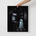 Arcade Ghost Poster, Spooky Ghost Wall Art, Retro Game Room Art, Ghost ...